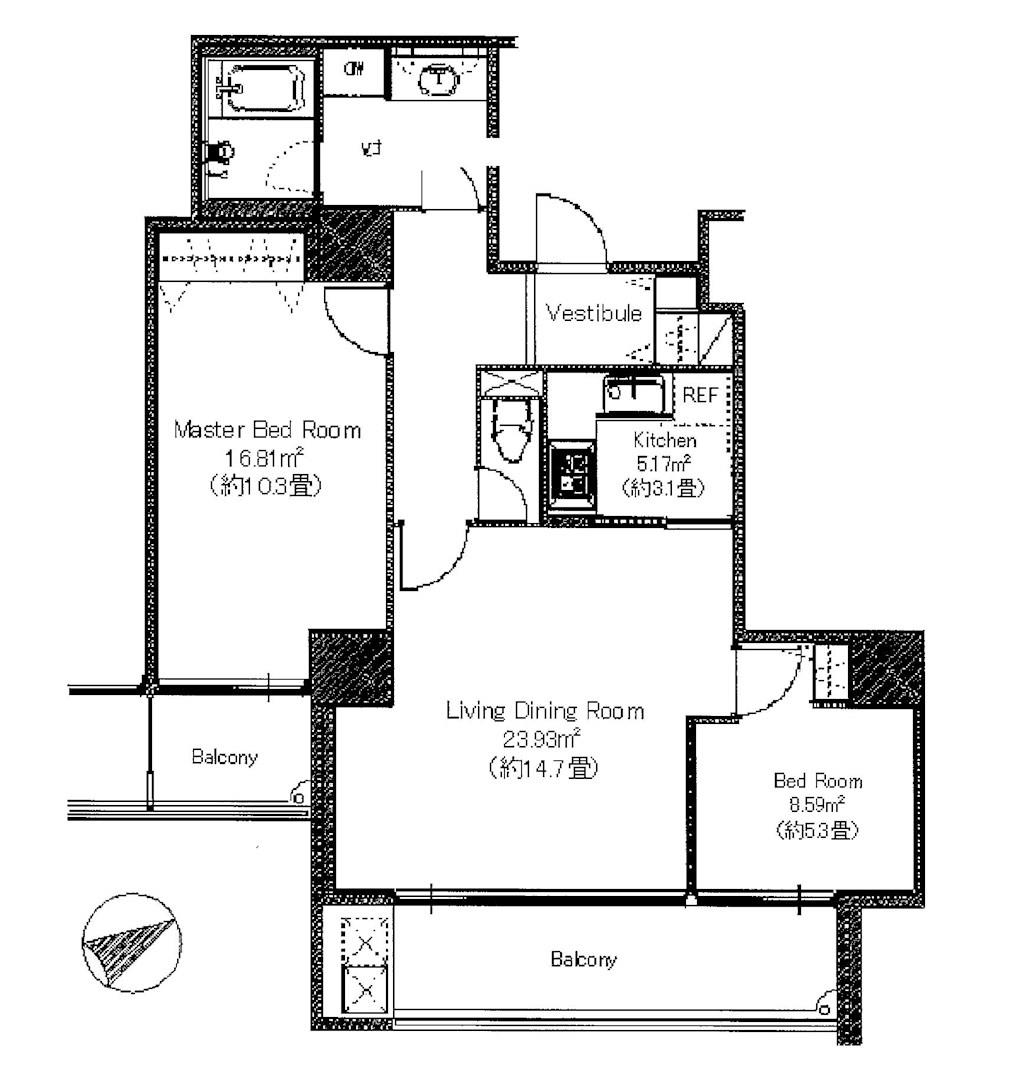 Unit details of Sumida Riverside Tower 7F - PLAZA HOMES