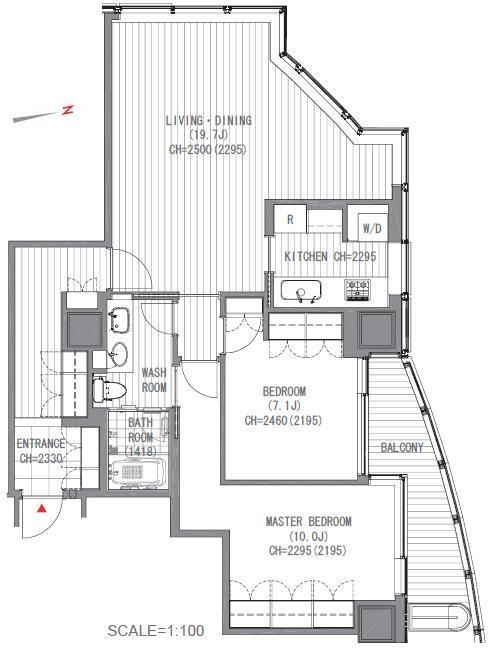 Unit details of Atago Green Hills Forest Tower 3F - PLAZA HOMES
