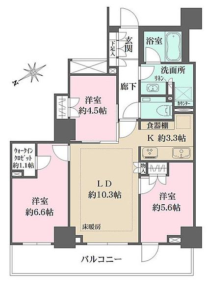 Unit details of The Parkhouse Mita Garden Residence Tower Building 9F ...