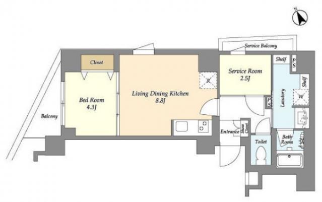 Unit details of Aiflat Yoyogiuehara 3F - PLAZA HOMES