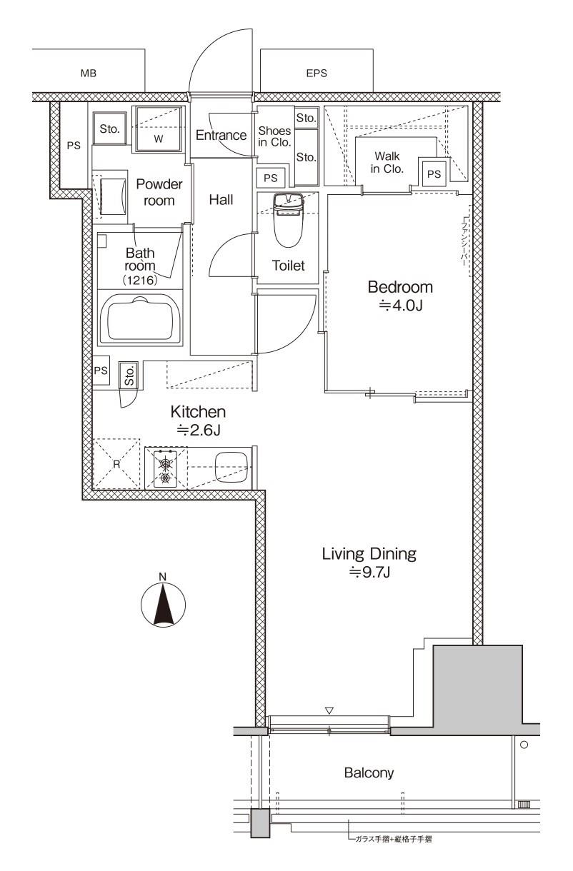 Unit details of PROUD FLAT Yotsuya-Sanchome 8F - PLAZA HOMES